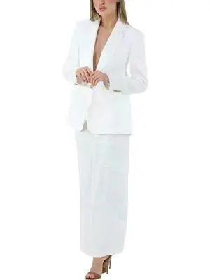 Elisabetta Franchi Single-breasted Blazer - White
