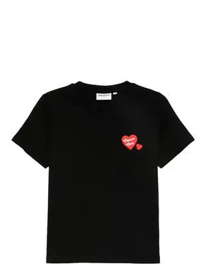 CHOCOOLATE Logo-patch T-shirt - Black