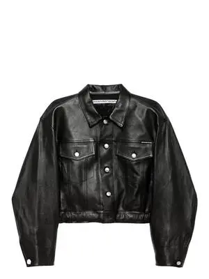 Alexander Wang Denim Trucker Jacket - Black