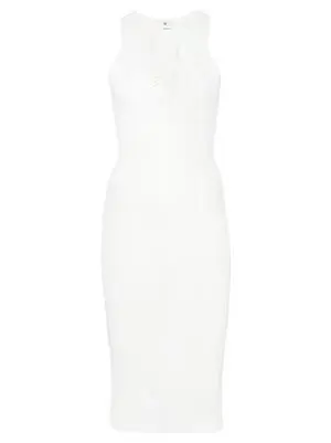 ELISABETTA FRANCHI Elisabetta Franchi Ribbed-Knit Midi Dress