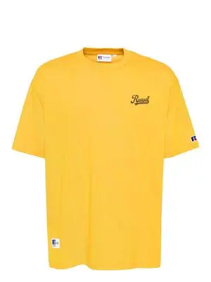 CHOCOOLATE Logo-embroidered T-shirt - Yellow