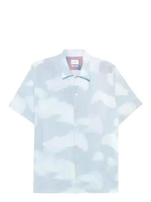 Paul Smith Abstract-print Shirt - Blue