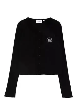 CHOCOOLATE Logo-embroidered Top - Black