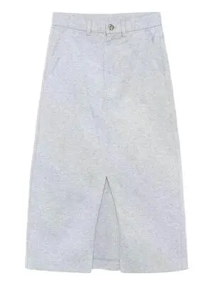 CHOCOOLATE Logo-embroidered Skirt - Grey