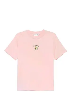 CHOCOOLATE Logo-embroidered T-shirt - Pink