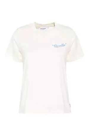 CHOCOOLATE Logo-embroidered T-shirt - Neutrals