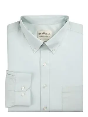 OAK HILL BY DXL Big & Tall Performance Dress Shirt - Misty Blue