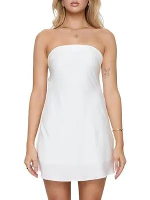 Princess Polly Phillipa Strapless Mini Dress - White