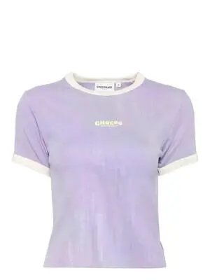 CHOCOOLATE Crew Neck T-shirt - Purple