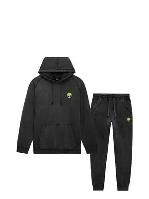 DALIX Dalix Alien Design Fleece Sweatsuit Black