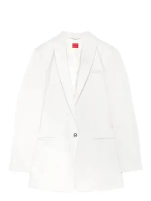 Hugo Lurex-detailing Blazer - White