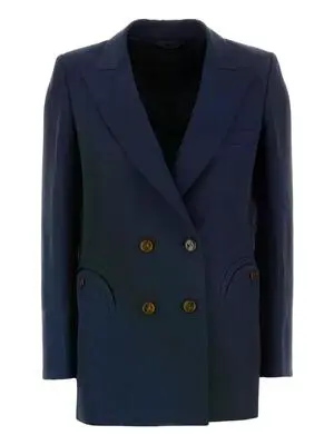 BLAZÉ MILANO Savannah Double-breasted Blazer - Blue