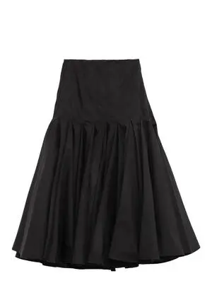 Jacquemus The Agave Ruched Midi Skirt - Black
