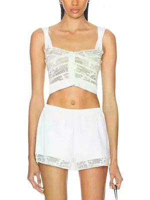 BODE BODE Tennis Lace Tank Top