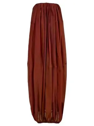 FERRAGAMO Bustier Maxi Dress - Red