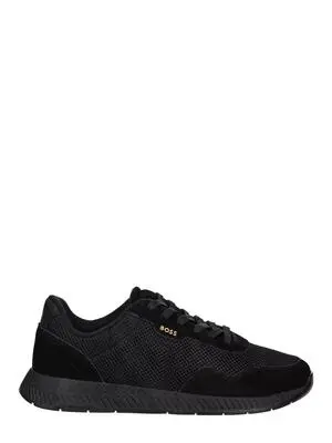 BOSS Mesh-panel Sneakers - Black