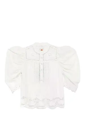 FARM RIO FARM Rio Floral-Embroidered Blouse