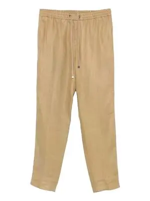 Moncler Linen Track Pants - Neutrals