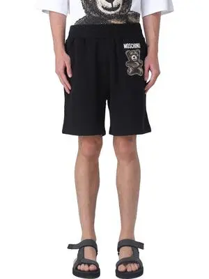 Moschino Teddy Bear Appliqué Shorts - Black
