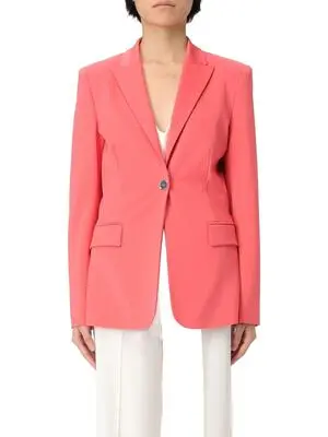 Pinko Notched Lapel Jacket - Coral