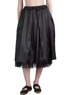 Comme Des Garçons Layered Tulle Skirt - Black