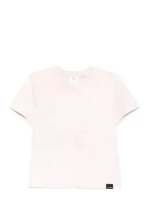 COURREGES Courrèges Logo-Embroidered T-Shirt
