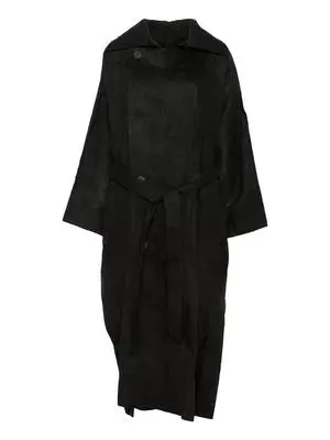 Issey Miyake Hempen Coat - Black