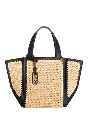 Michael Kors Jordi Small Grab Tote - Natural/black