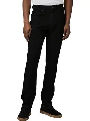 Paige Federal 30 Slim Straight Fit Jeans - Black Shadow