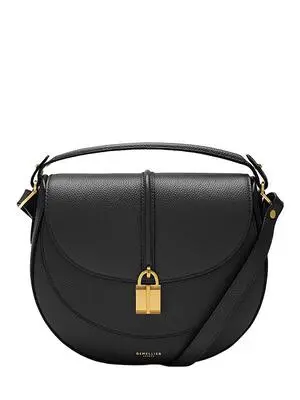 DEMELLIER Siena Small Saddle Bag - Black