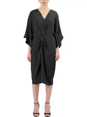 Careste Olympia Gathered Dress Black