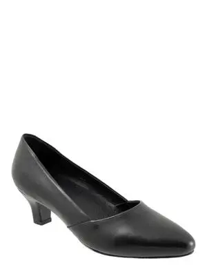 Trotters Kylie Kitten Heel Pump - Black