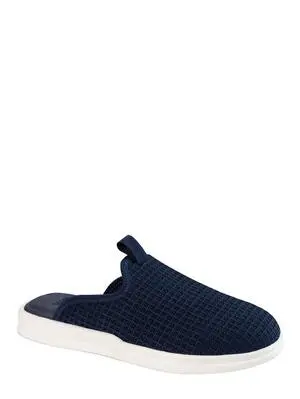 LUSSO CLOUD Pelli Waffle Knit Slipper - Indigo / Marshmallow