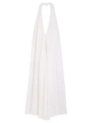 Jacquemus La Robe Norma Chiffon Maxi Dress - White