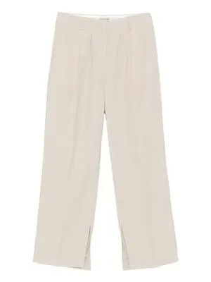 HERSKIND Wide Leg Trousers - Beige