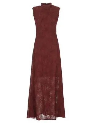 Remain Birger Christensen Silk Dress Red
