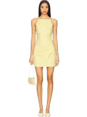 Misha Collection Emmie Mini Dress - Lemon