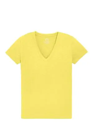 PRIMARY Primary Classic Slub V-Neck Tee Banana