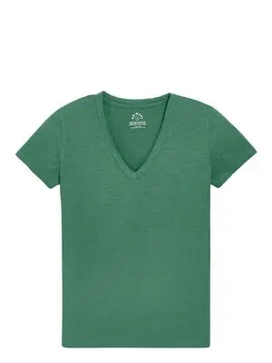 PRIMARY Classic Slub V-neck Tee - Chive
