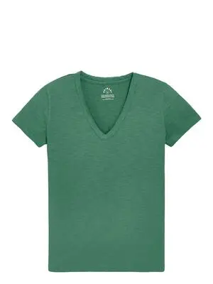 PRIMARY Primary Classic Slub V-Neck Tee Chive