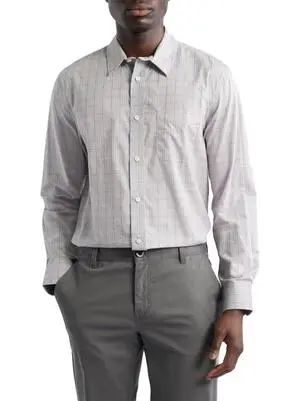 Pendleton Academy Check Pima Cotton Button-up Shirt - Grey Plaid