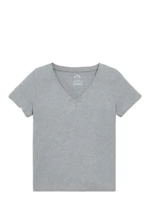 PRIMARY Heathered V-neck Tee - Heather Gray