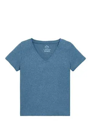 PRIMARY Heathered V-neck Tee - Moonlight