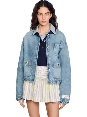 Sandro Denim Jacket - Blue Jean
