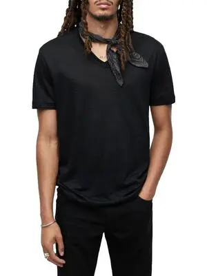 John Varvatos Wooster Slim Fit Linen T-shirt - Black