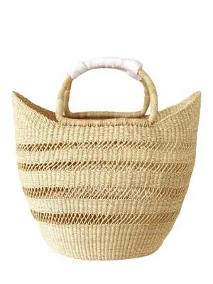 INDEGO AFRICA Bolga Open Weave Basket - Natural