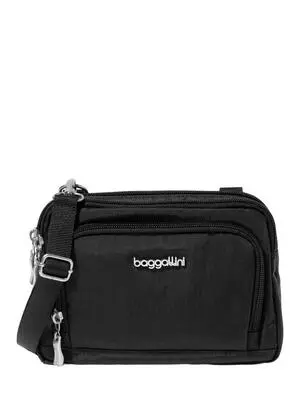 BAGGALLINI Trifecta Rfid Wallet Crossbody Bag - Black