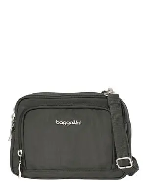 BAGGALLINI Trifecta Rfid Wallet Crossbody Bag - Charcoal