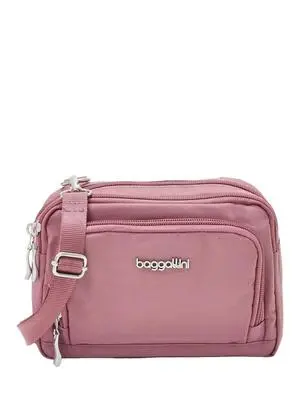 BAGGALLINI Trifecta Rfid Wallet Crossbody Bag - Dusty Mauve