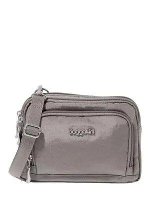 BAGGALLINI Trifecta Rfid Wallet Crossbody Bag - Sterling Shimmer